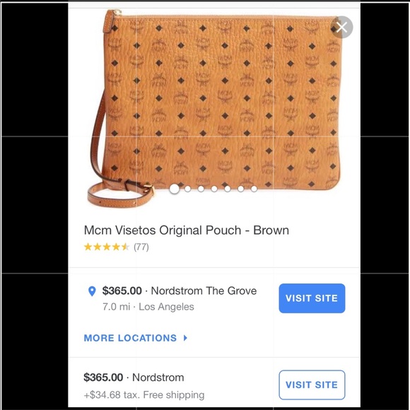 MCM | Bags | 0authentic Mcm Original Brown Leather Pouch | Poshmark